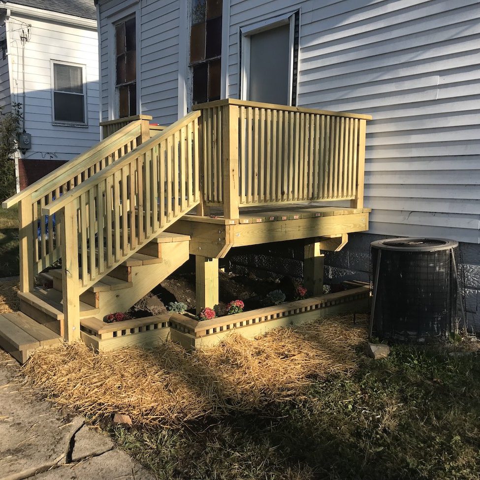 New Back Stoop and Stairs | Hilltop Children's House